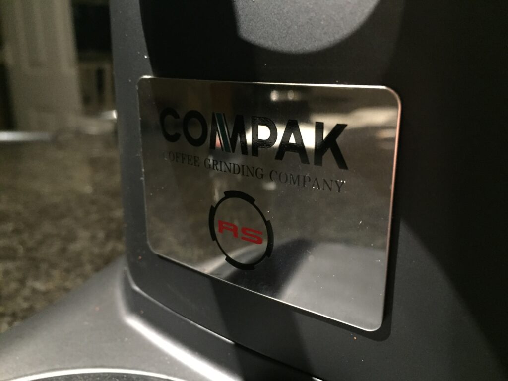 Compak essential on demand grinder E8 with red speed burrs - Londinium Espresso